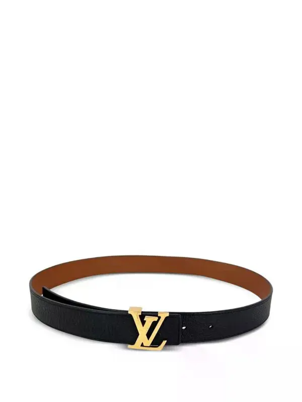 LOUIS VUITTON Reversible Leather Belt - Black