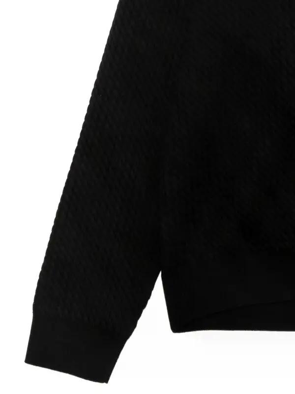 CROQUIS Zipped Sweater - Black
