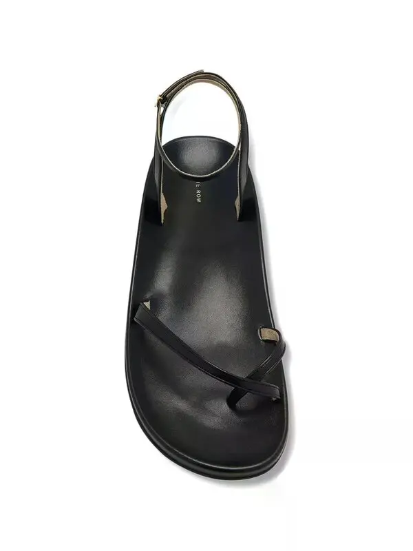 THE ROW Hugh Ankle-strap Sandals - Black