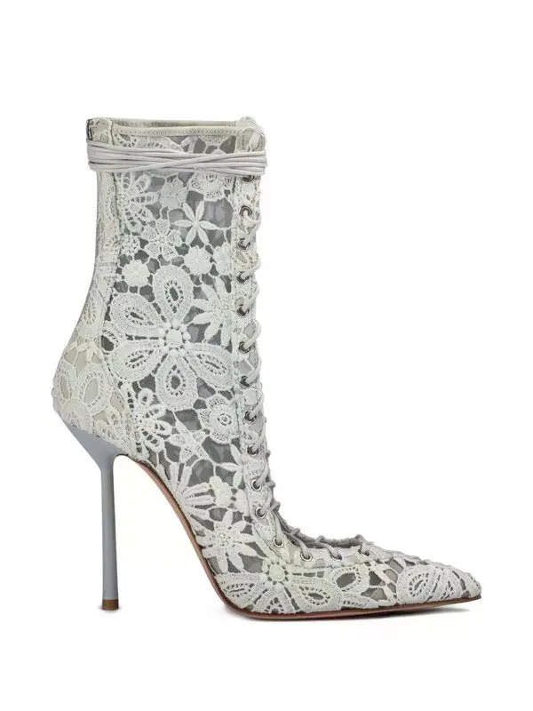 LE SILLA Chantilly Floral Ankle Boots