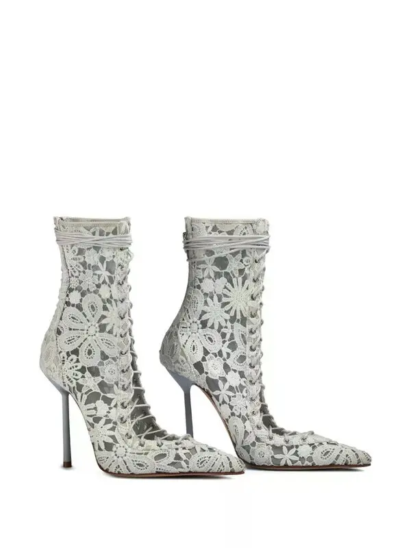LE SILLA Chantilly Floral Ankle Boots