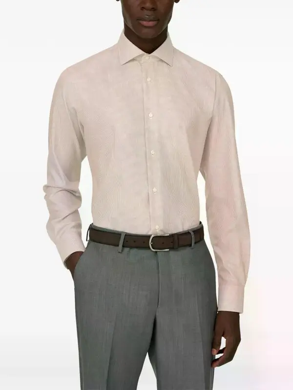 Boggi Milano Striped Windsor-collar Shirt