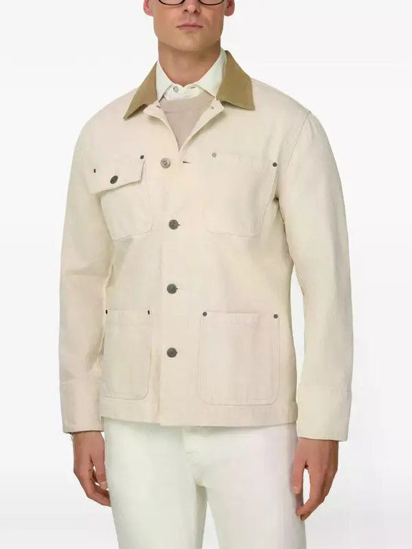 Boggi Milano Collar Buttoned Shirt Jacket