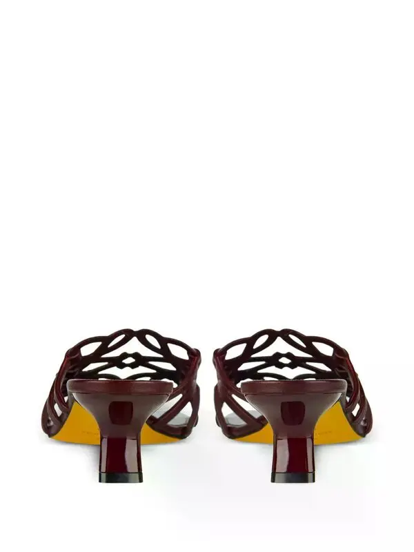 Loewe Anagram Cutout Heeled Sandals