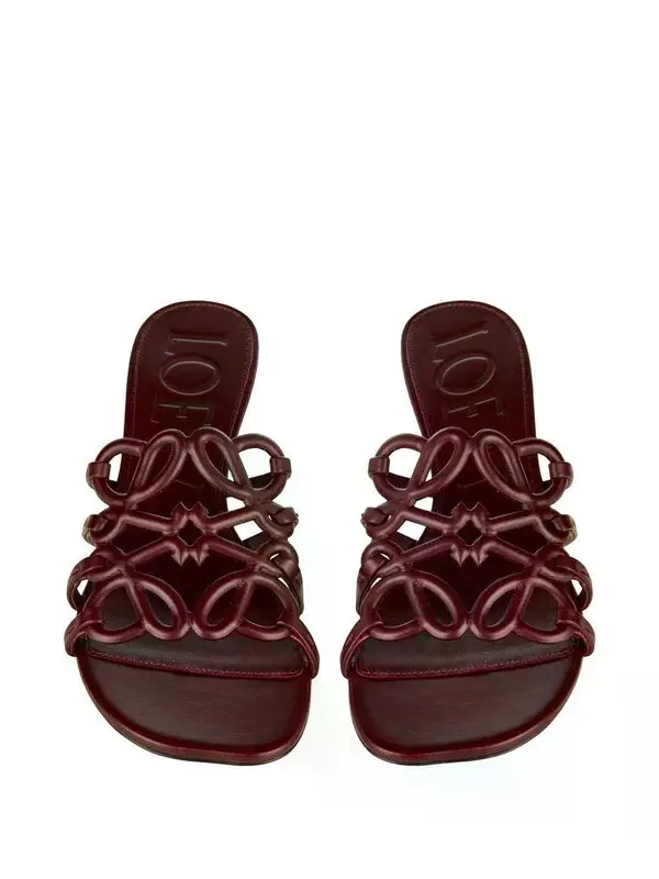 Loewe Anagram Cutout Heeled Sandals
