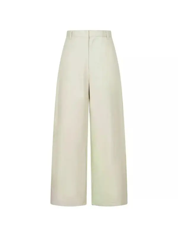LESS Cotton Wide-leg Trousers - Neutrals