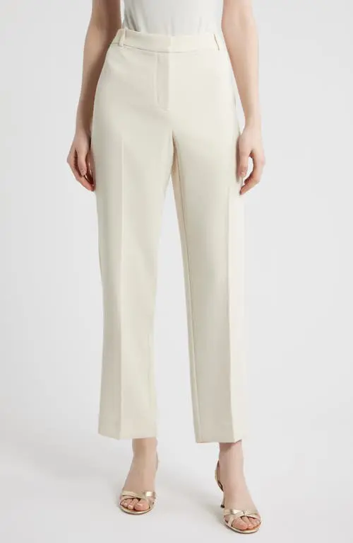 Kobi Halperin Gloria Crepe Ankle Pants - Ecru