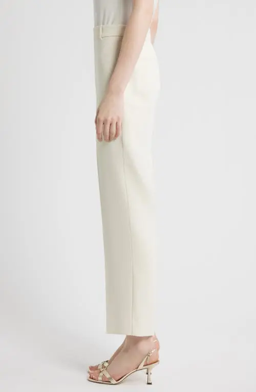 Kobi Halperin Gloria Crepe Ankle Pants - Ecru
