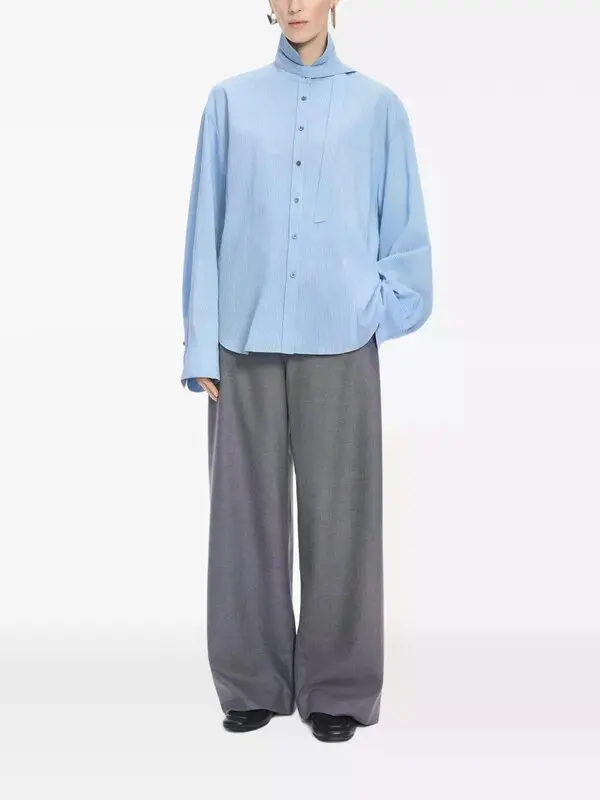 JNBY Striped Button-down Shirt - Blue