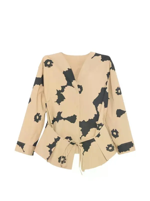 LESS Floral-print Shirt