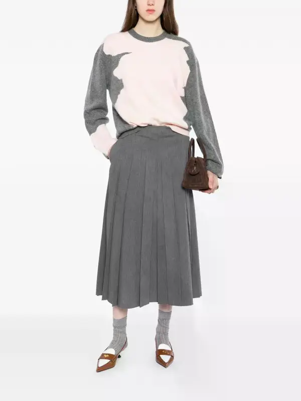 LESS A-line Midi Skirt