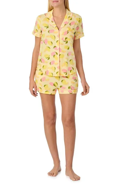 Kate Spade New York Print Short Pajamas - Yellow Print