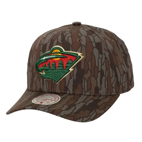 Mitchell & Ness Minnesota Wild Hidden Pro Crown Adjustable Hat