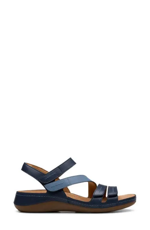 Clarks Cecily Strappy Sandal - Blue Combo
