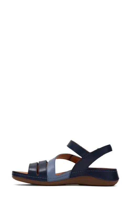 Clarks Cecily Strappy Sandal - Blue Combo