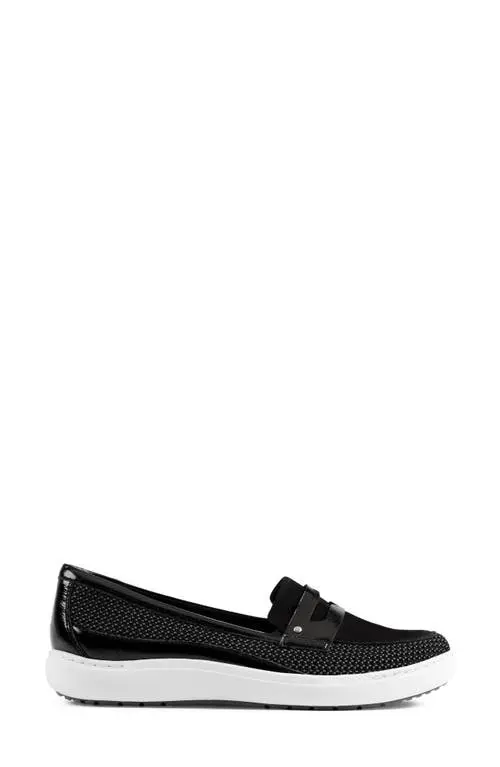 Clarks Nalle Glide Loafer - Black Nubuck