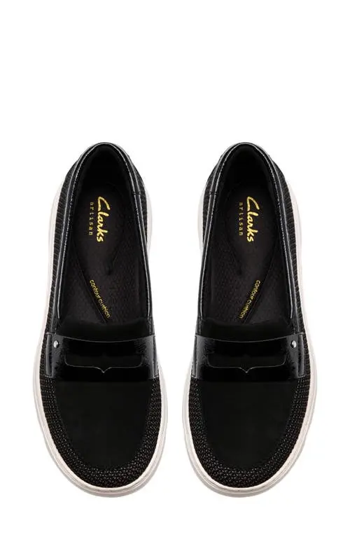 Clarks Nalle Glide Loafer - Black Nubuck