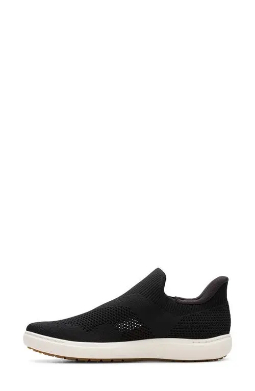 Clarks Nalle Step Sneaker - Black Knit