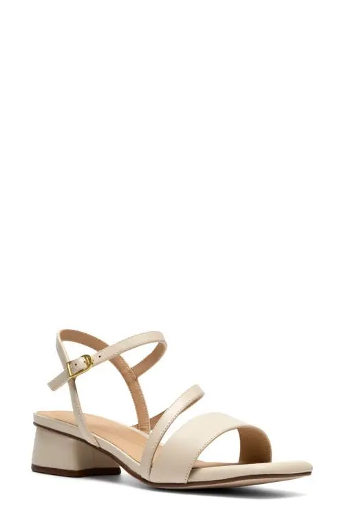 Clarks Serina 35 Strappy Sandal - Cream Leather