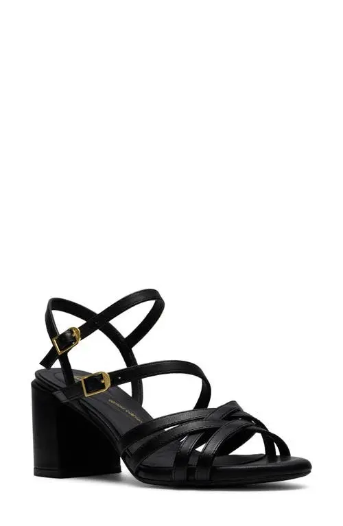 Clarks Ezoria Strappy Sandal - Black Leather