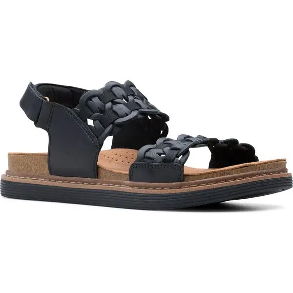 Clarks Arwell Glide Sandal - Black Comb