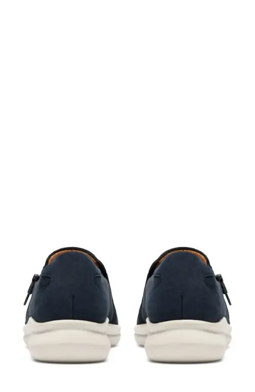 Clarks Lynell Sky Sneakers - Navy Nubuck