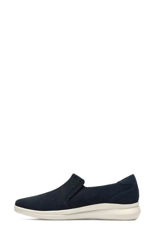 Clarks Lynell Sky Sneakers - Navy Nubuck