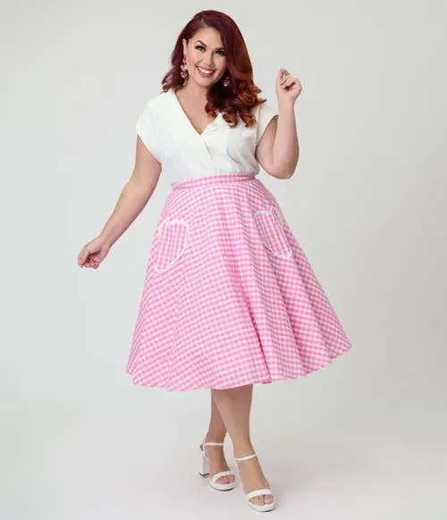 Unique Vintage Sally Swing Skirt