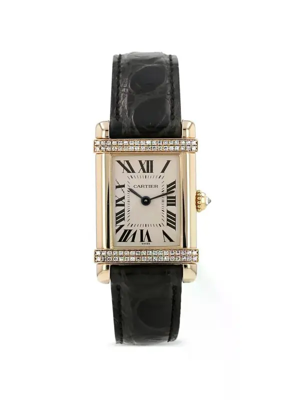 CARTIER 1990 Tank Chinoise 31mm Watch - White