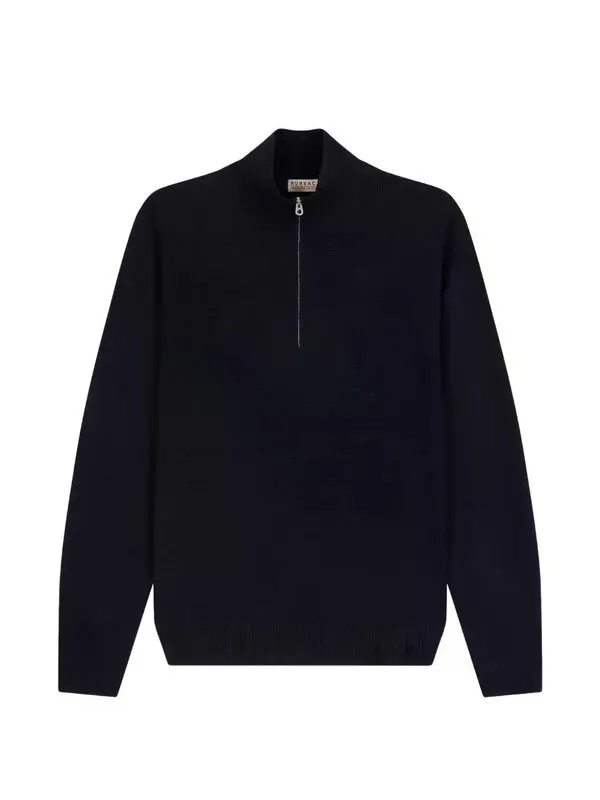 FURSAC Wool Zip-up Sweater - Blue