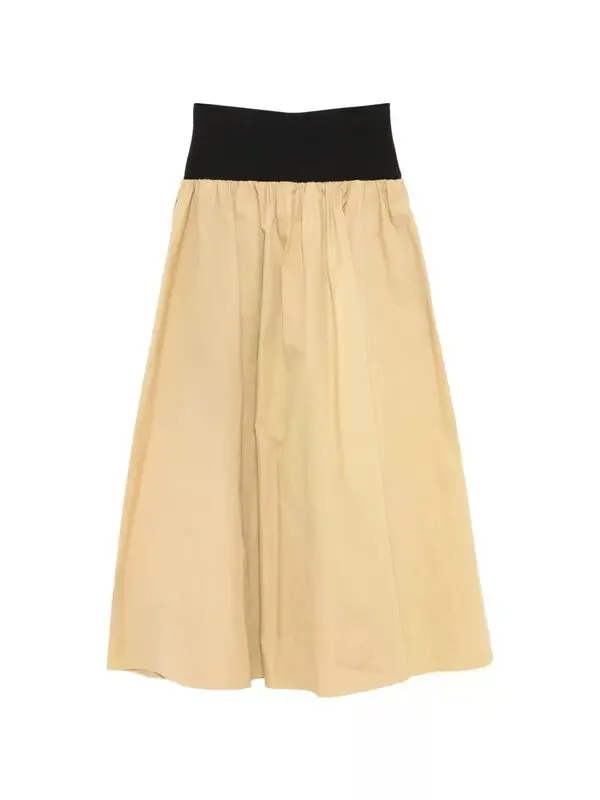 LESS Patchwork A-line Maxi Skirt