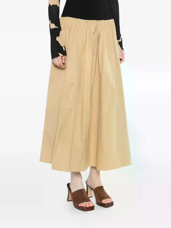 LESS Patchwork A-line Maxi Skirt