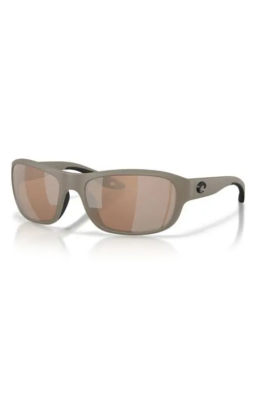 COSTA DEL MAR Clipperton 58mm Polarized Rectangle Sunglasses