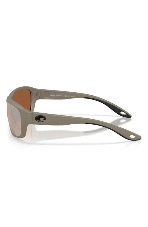 COSTA DEL MAR Clipperton 58mm Polarized Rectangle Sunglasses