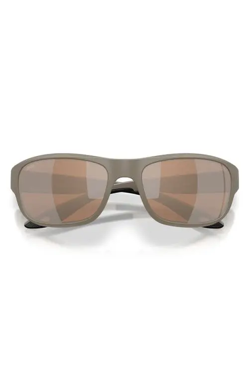 COSTA DEL MAR Clipperton 58mm Polarized Rectangle Sunglasses