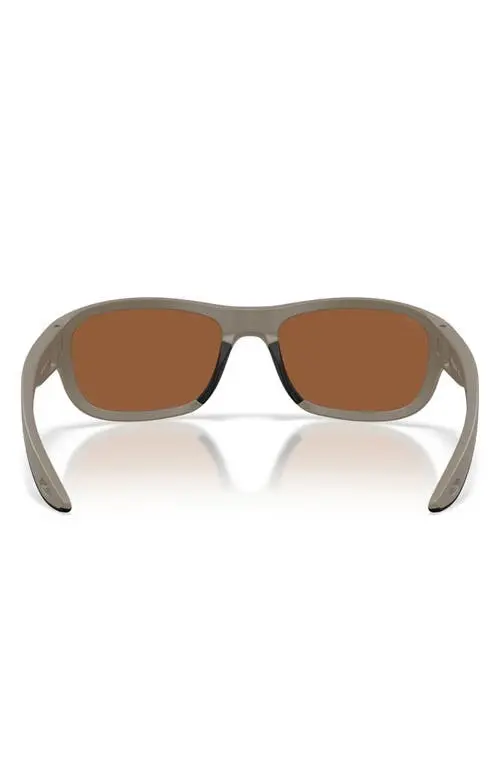 COSTA DEL MAR Clipperton 58mm Polarized Rectangle Sunglasses