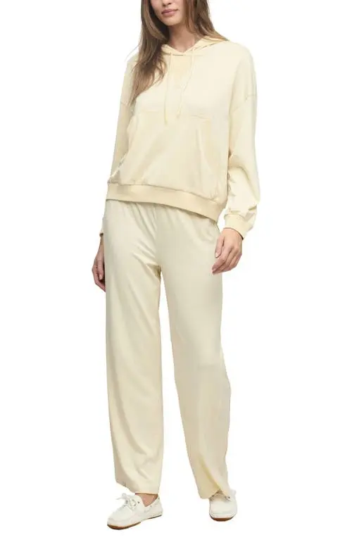 Barefoot Dreams Butterchic Crop Hoodie - Daffodil