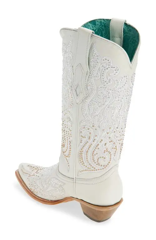CORRAL Crystal And Embroidered Western Boots