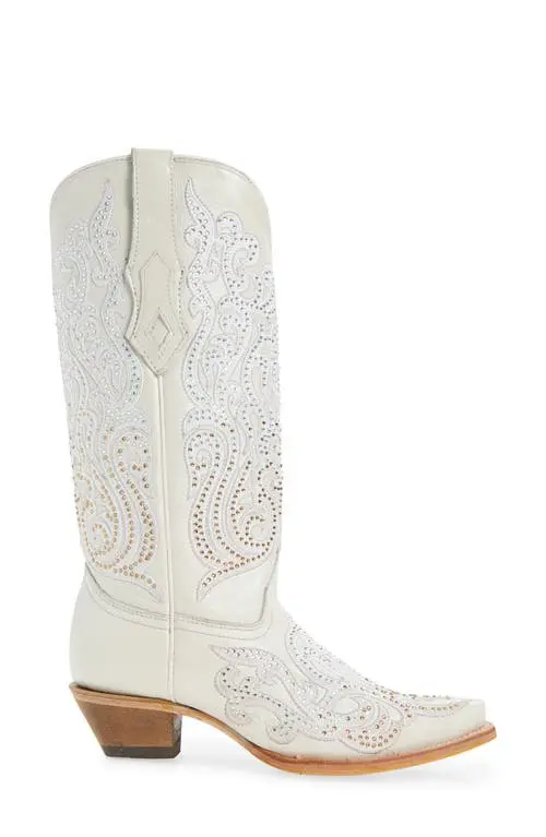CORRAL Crystal And Embroidered Western Boots