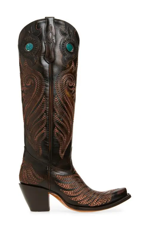 CORRAL Embroidered Overlay Western Boots