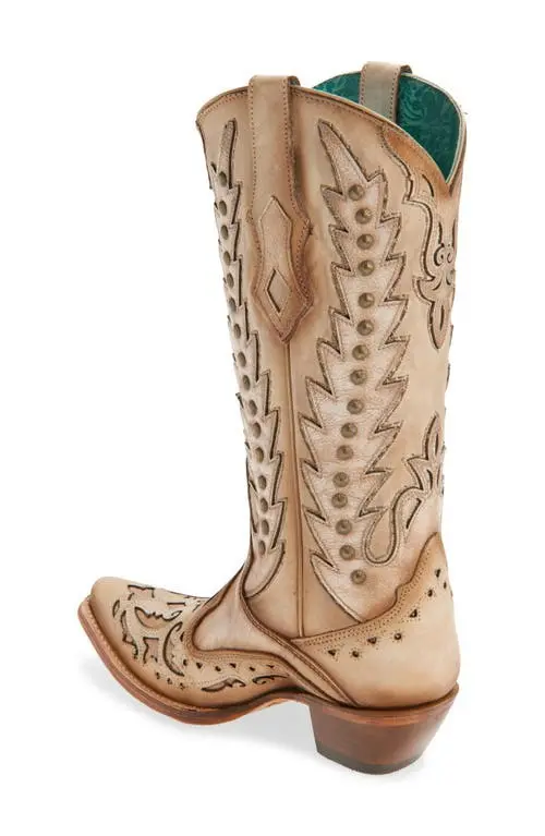 CORRAL Overlay Mid-calf Western Boot