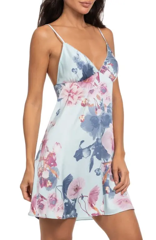 MIDNIGHT BAKERY Printed Satin Chemise