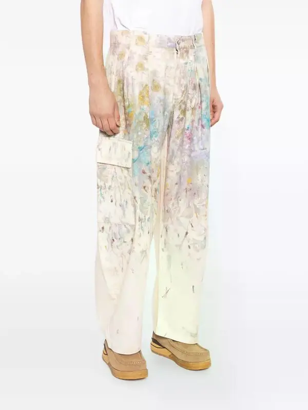 CROQUIS Cotton Printed Pocket Trousers