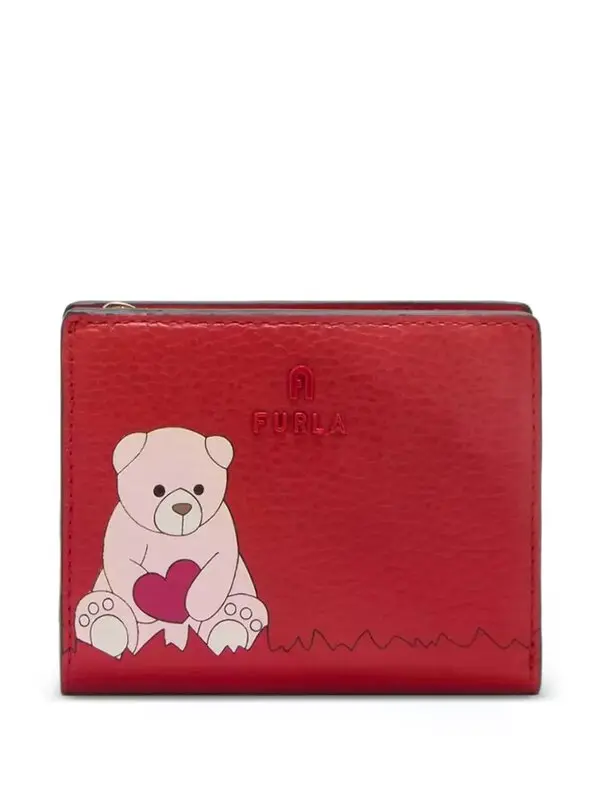 Furla Bear-print Wallet - Red
