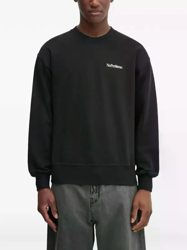 Aries No Problemo Crewneck Sweatshirt - Black