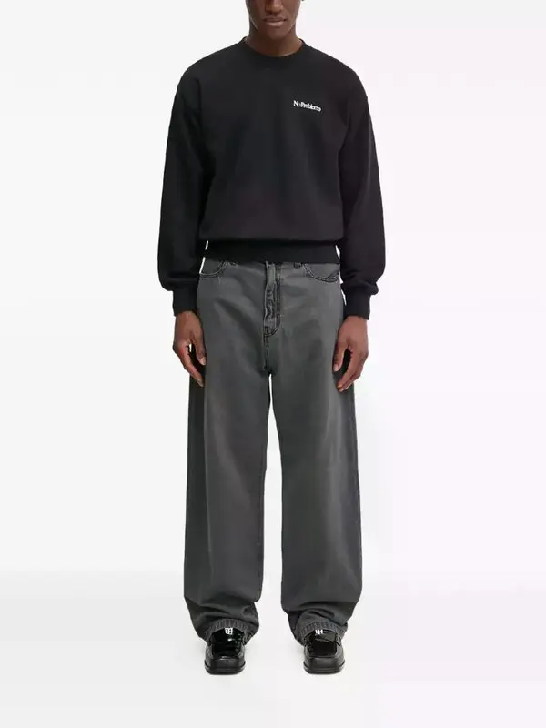 Aries No Problemo Crewneck Sweatshirt - Black