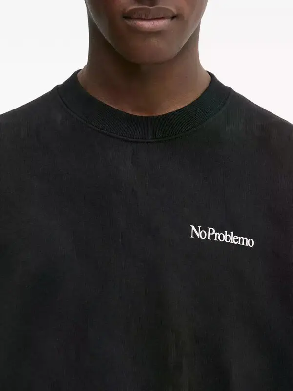 Aries No Problemo Crewneck Sweatshirt - Black