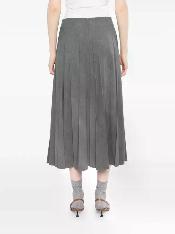 LESS A-line Midi Skirt