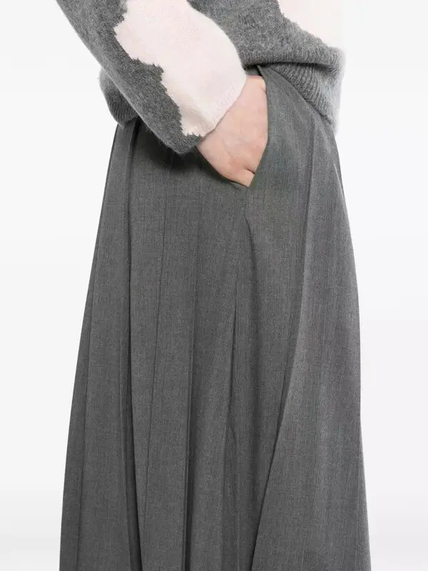 LESS A-line Midi Skirt