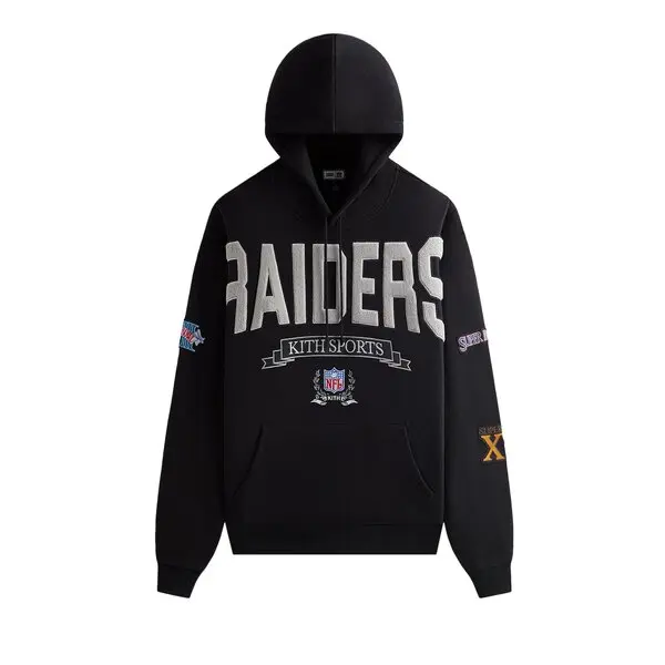 Kith 47 For The Nfl: Raiders Nelson Hoodie - Black